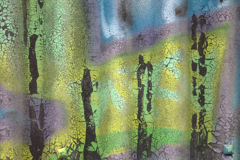 Flaking Paint on a Wavy Slate. Stock Image - Image of white, paint ...