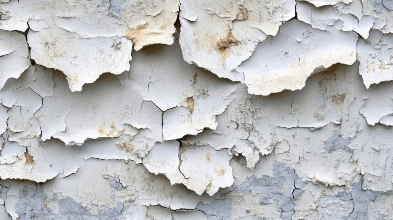 Flaking White Paint Reveals Aged Weathered Surface Stock Illustration ...