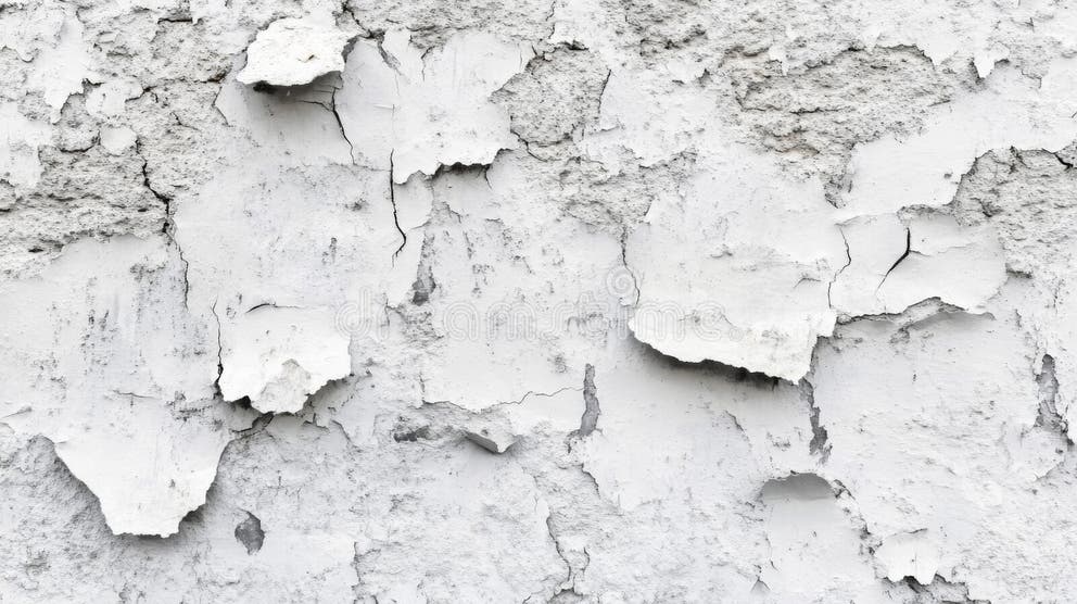 Flaking White Paint on a Weathered Wall Stock Illustration ...