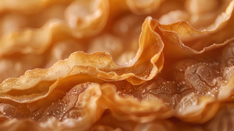 Flaky Folds the Crust is Folded and Layered Creating Textured Ridges ...