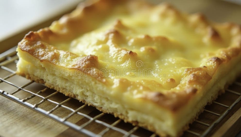 Flaky Layers Unfolding from a Golden Brown Rectangle, Buttermilk ...