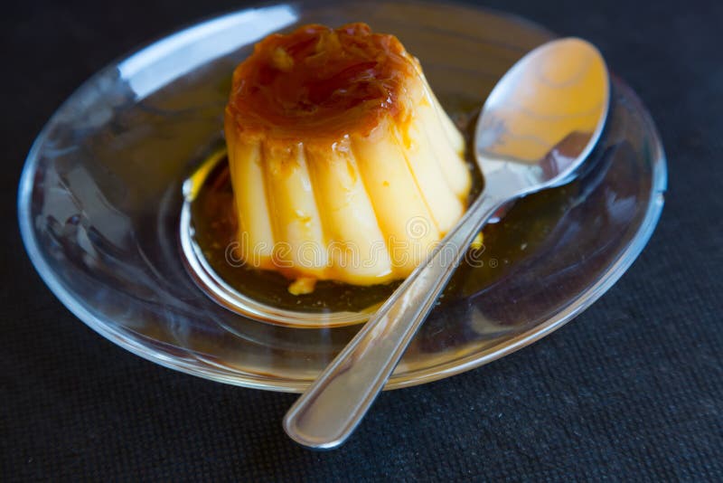 Flam - catalan dessert stock photo. Image of crema, luxury - 55555868