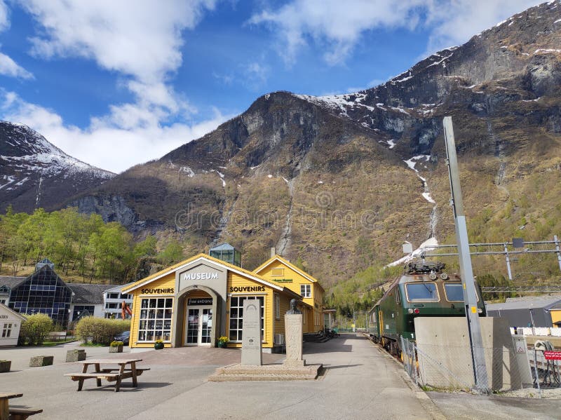 Flam Railway Station and Museum, Flam, Norway Editorial Stock Image ...