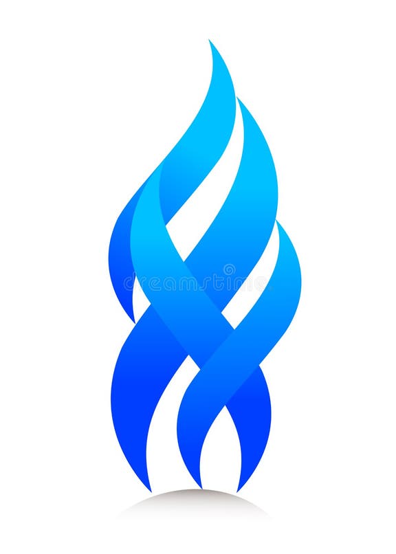 Flama azul ilustração do vetor. Ilustração de comércio - 23055391