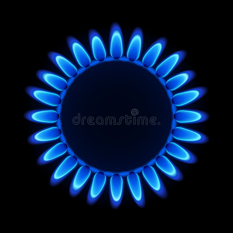 Flama Do Gás Natural. Vetor. Ilustração do Vetor - Ilustração de flama ...