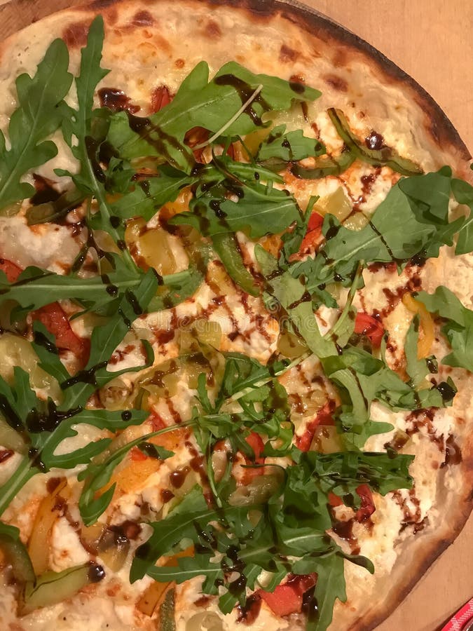 Flambee with Salad stock photo. Image of lunch, food - 128036304