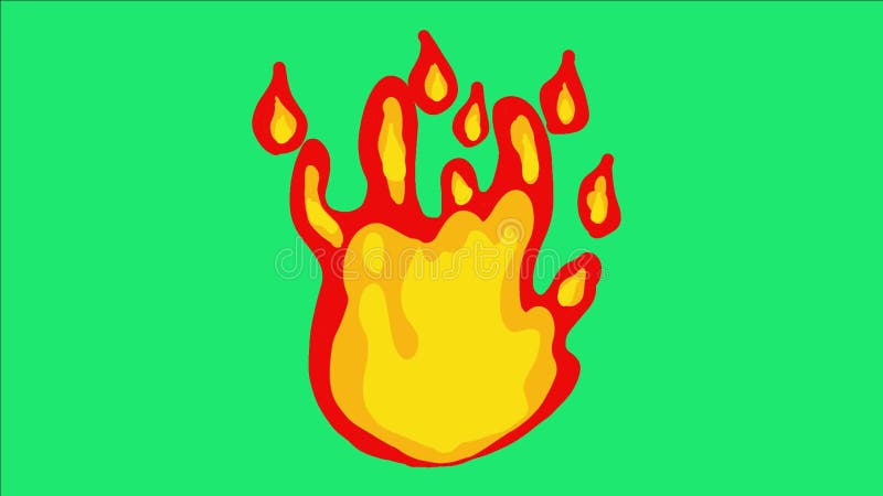 Flame Animation Video is Suitable for System or Presentation Elements ...