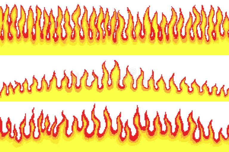 Pixel Art Flame Icons Stock Illustrations – 216 Pixel Art Flame Icons ...