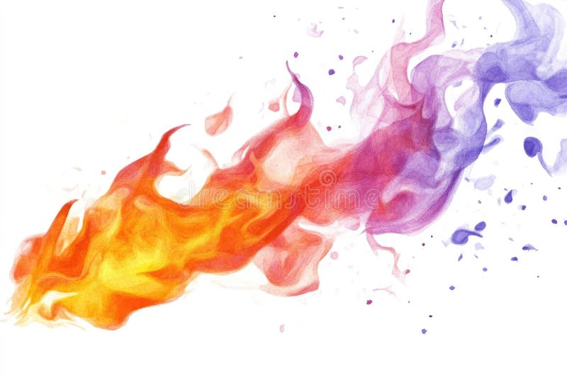 A Flame Burning Bright on a Clean White Surface Stock Photo - Image of ...