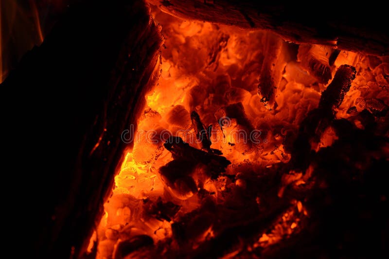 Flame of Burning Fire Close-up As Background Stock Photo - Image of ...