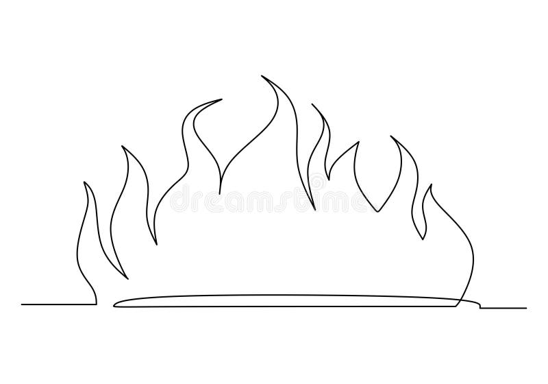 Flame Line Drawing Stock Illustrations – 11,974 Flame Line Drawing ...