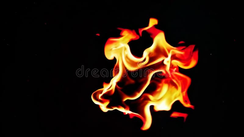 Flame on a Dark Background, Mesmerizing Movement and Vivid Colors ...