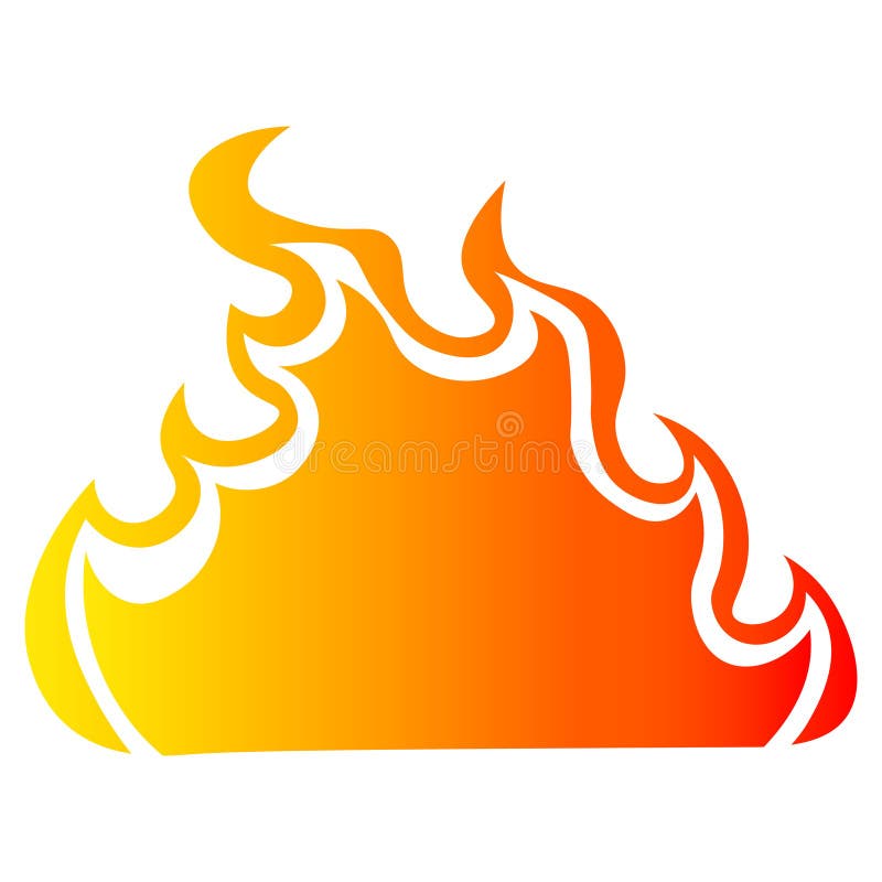 Fire Design Illustration on White Background. Vector Graphic Stock ...