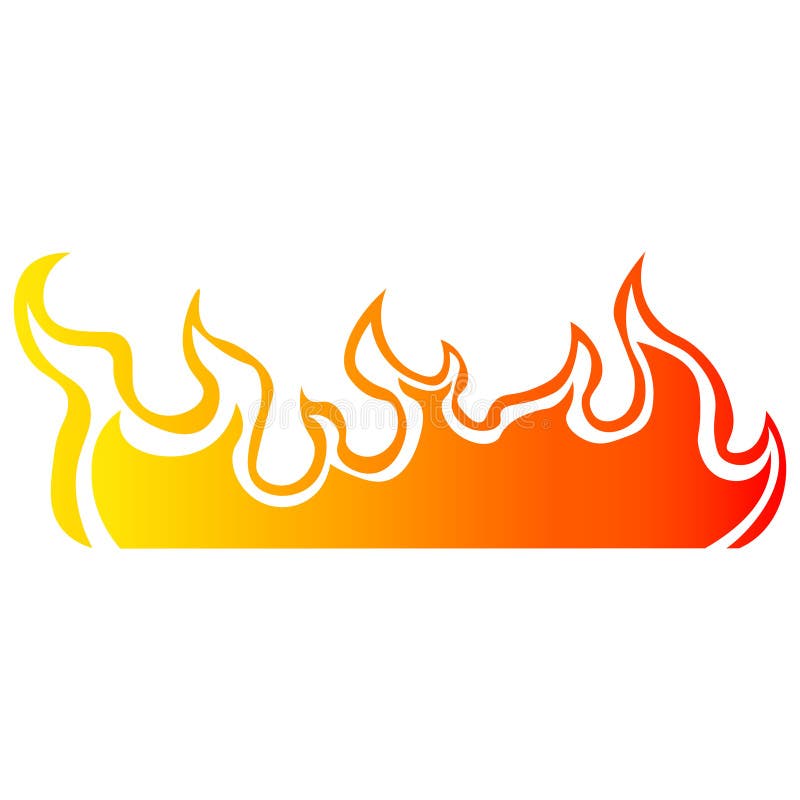 Fire Design Illustration on White Background. Vector Graphic Stock ...