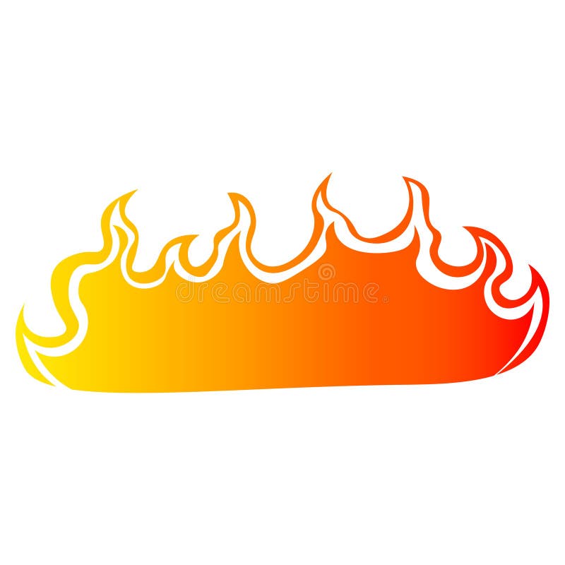 Fire Design Illustration on White Background. Vector Graphic Stock ...