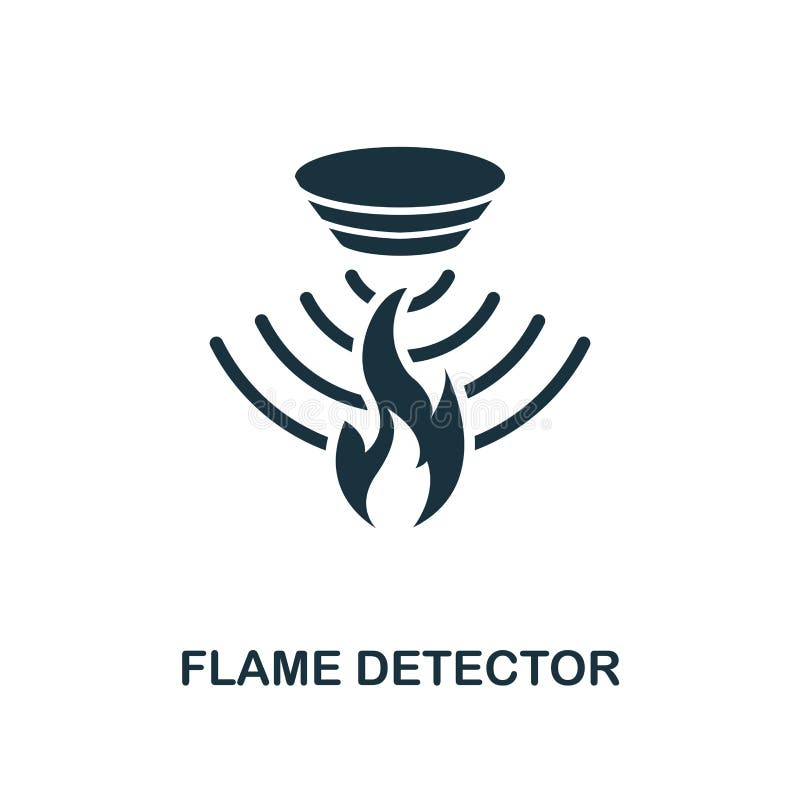 Flame Detector Icon Set. Premium Symbol in Different Styles from ...