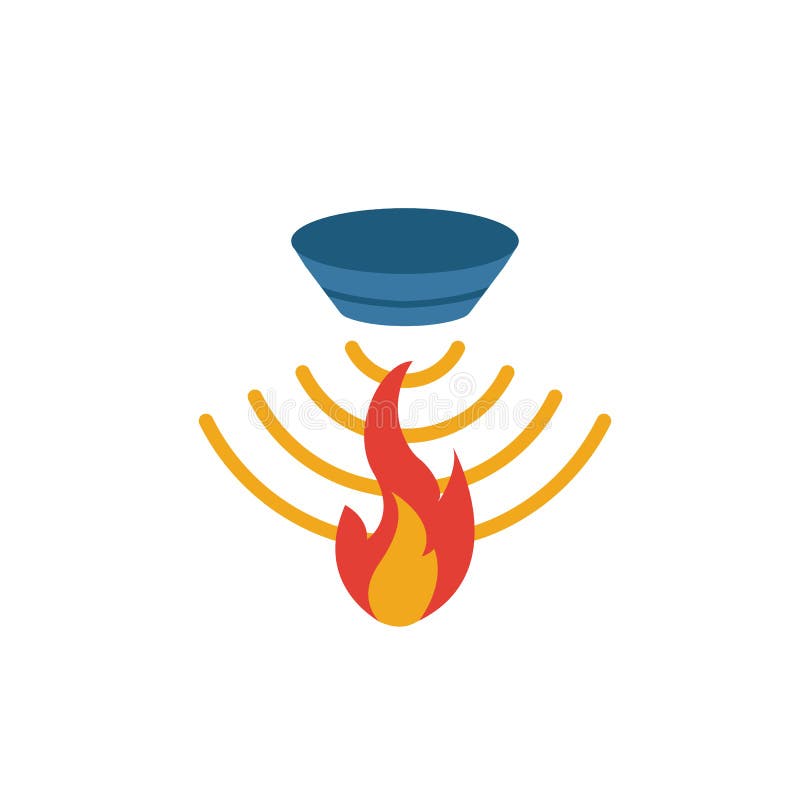 Flame Detector Icon. Simple Element from Sensors Icons Collection Stock ...