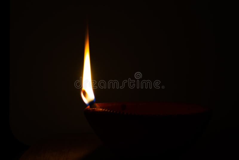 Flame of diwali diya stock photo. Image of earthen, hinduism - 161918820