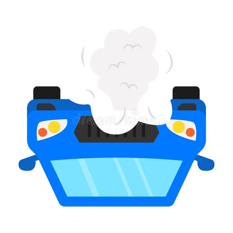 Flame from Engine Isolated Vector Icon that Can Be Easily Modified or ...