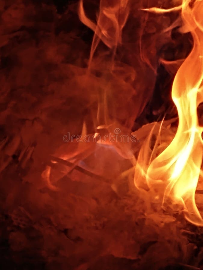 Flame from a fire stock photo. Image of darkness, light - 220648368