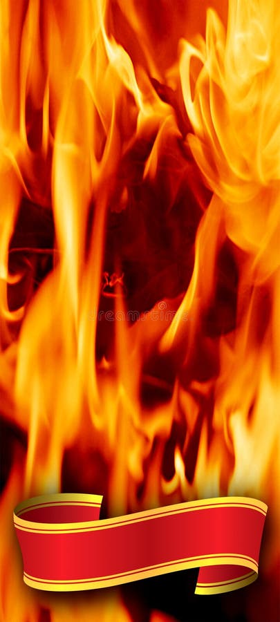 Flame Fire Banners Ready for the Work, Background Texture for Add Text ...