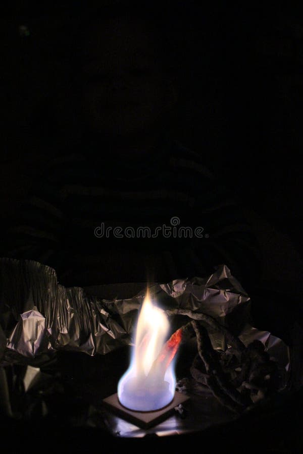 The Flame of Fire in a Chemical Reaction with Experience in the Dark ...