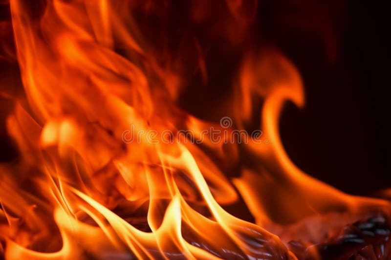 Flame of Fire Close-up. AI Generated Stock Illustration - Illustration ...