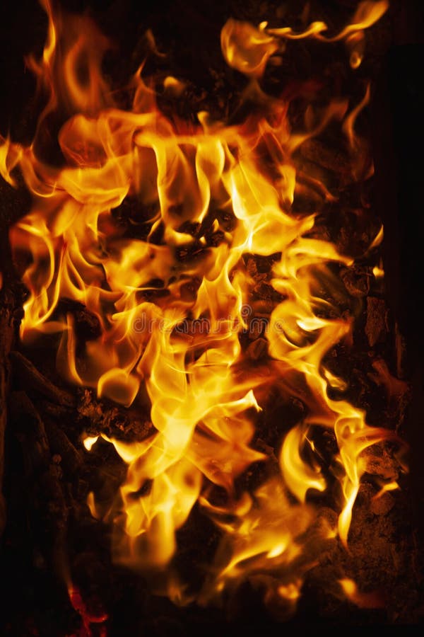 Flame Fire. Free Copy Space for Design Stock Photo - Image of ...