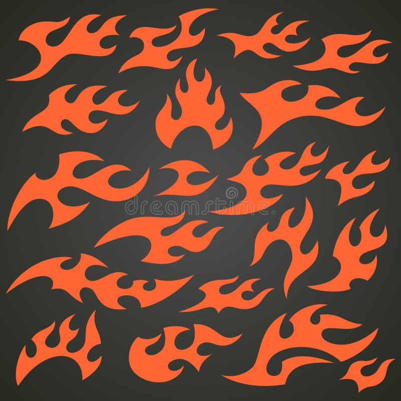 Stylized Flame Stock Illustrations – 4,003 Stylized Flame Stock ...