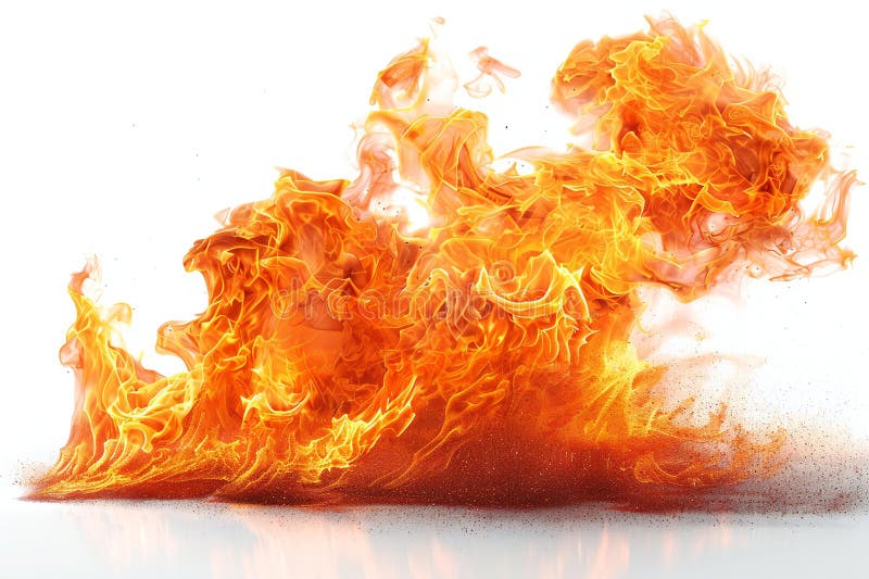 Flame of Fire Isolated on White Background, File, High Resolution ...