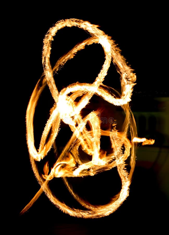 Flame of Fire in Motion at Night Stock Image - Image of blaze, texture ...
