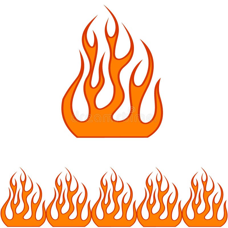 Flame or Fire Pattern Vector Eps File, Printable and Editable Vector ...