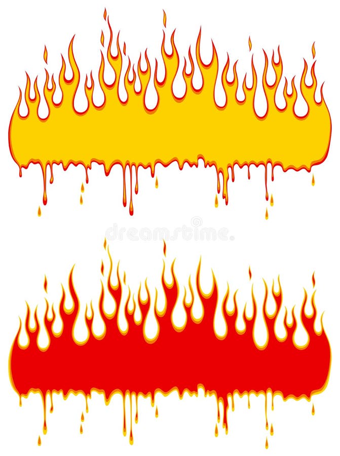 Flame frame stock vector. Illustration of flames, space - 29455492