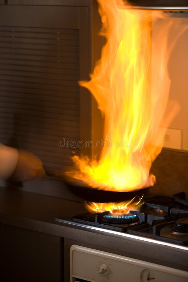 Flame fried stock photo. Image of cook, meal, flame, heat - 6517252