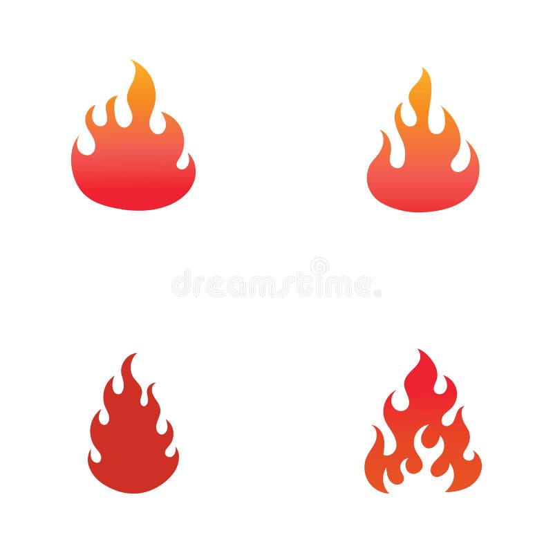 Flame icon logo vector stock vector. Illustration of decoration - 242103807