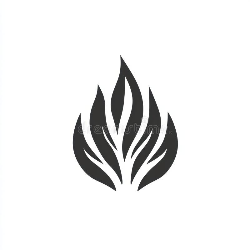 Flame Icon Representing Fire Used in Design and Branding for Various ...
