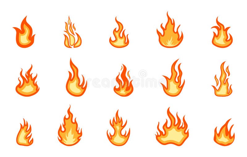 Flame Illustration, Fire Flames Vector, Fire Vector Illustration, Fire ...