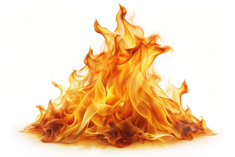 Flame Isolated on Transparent Background Stock Illustration ...