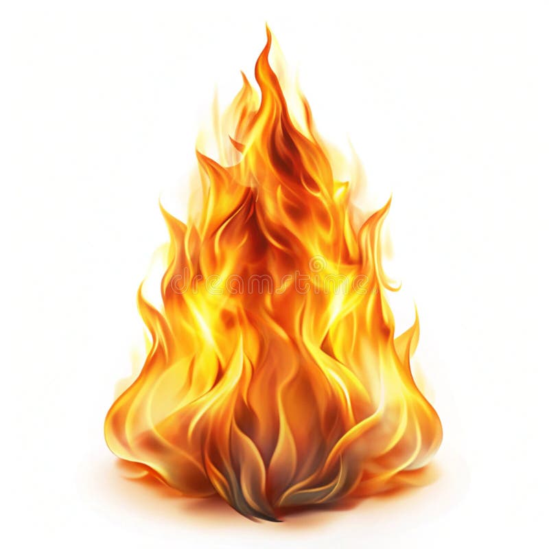 Flame Isolated on Transparent Background Stock Illustration ...