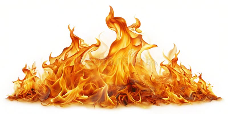 Flame Isolated on Transparent Background Stock Illustration ...