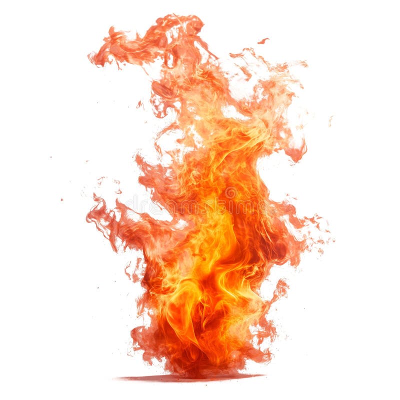 Vertical Fire Extinguisher. Color Red. Isolated on Blue Background ...