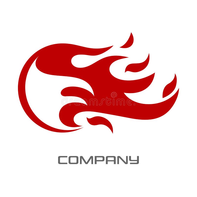 Flame Letter F Logo. Vector Illustration. Stock Vector - Illustration ...