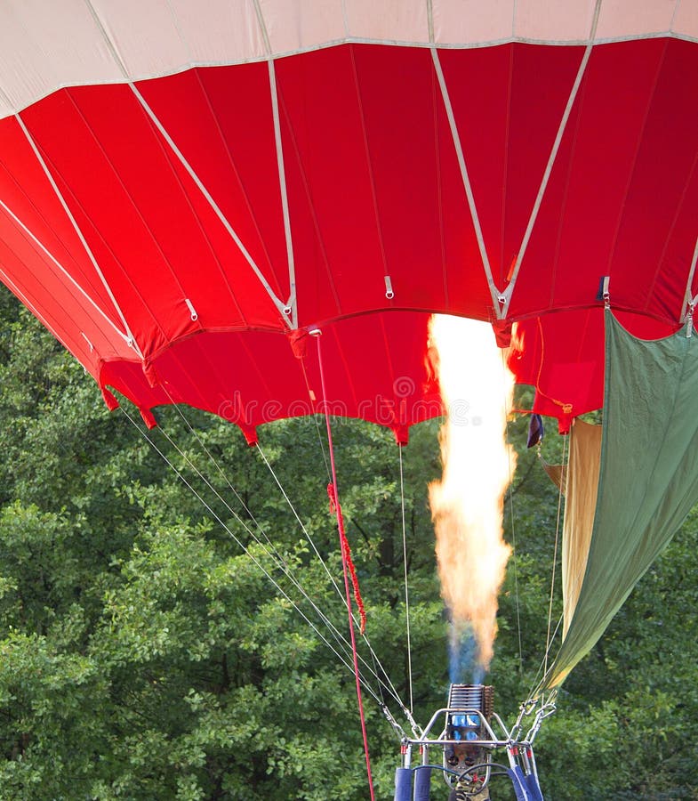 Flame lifting balloon stock image. Image of journey, ride - 80409609