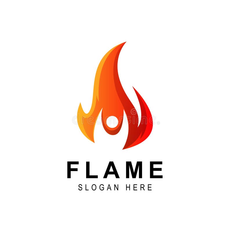 Flame Logo Burning Heat Fire Vector, Fire Logo Template Icon Design ...