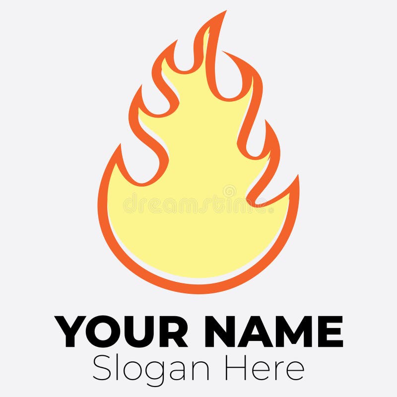 Flame Logo Design Template Illustration Stock Vector - Illustration of ...