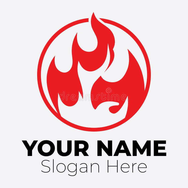 Flame Logo Design Template Illustration Stock Vector - Illustration of ...