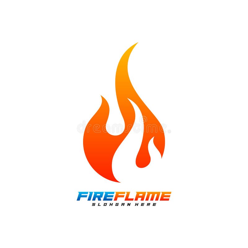 Flame Logo Design Vector, Fire Logo Template, Blaze Icon Symbol ...