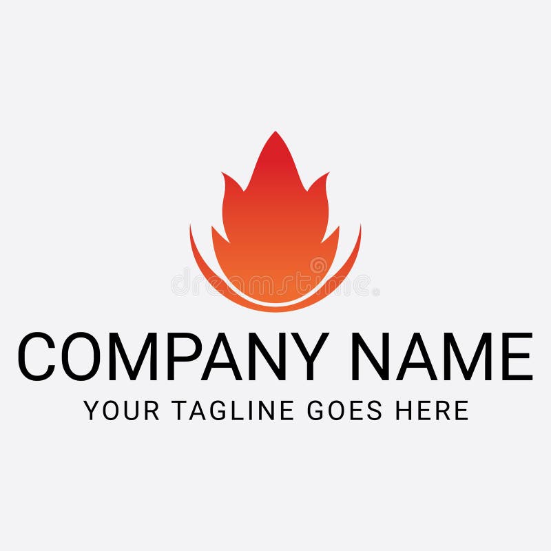 Flame Logo Vector Illustrations Design Template Stock Vector ...
