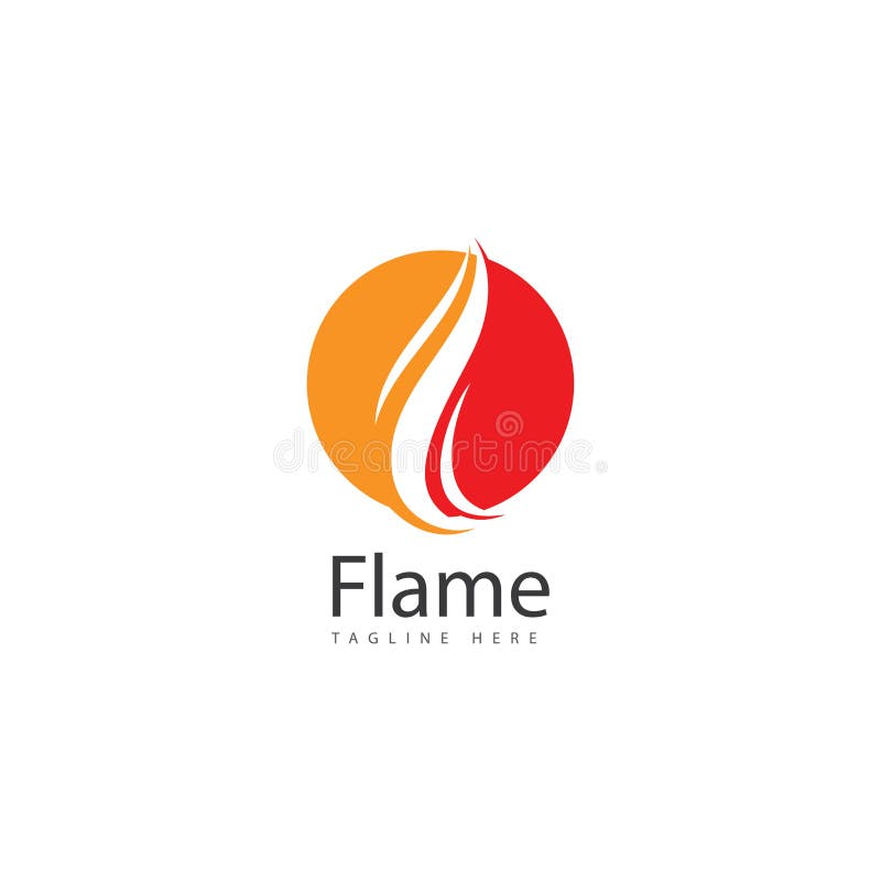 Flame Logo Vector Template. Fire Logo Design Icon Stock Vector - Illustration of shape, emblem ...