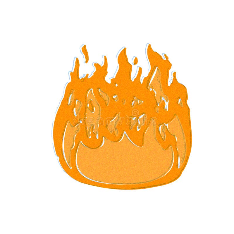 Flame mark stock illustration. Illustration of simple - 226385325
